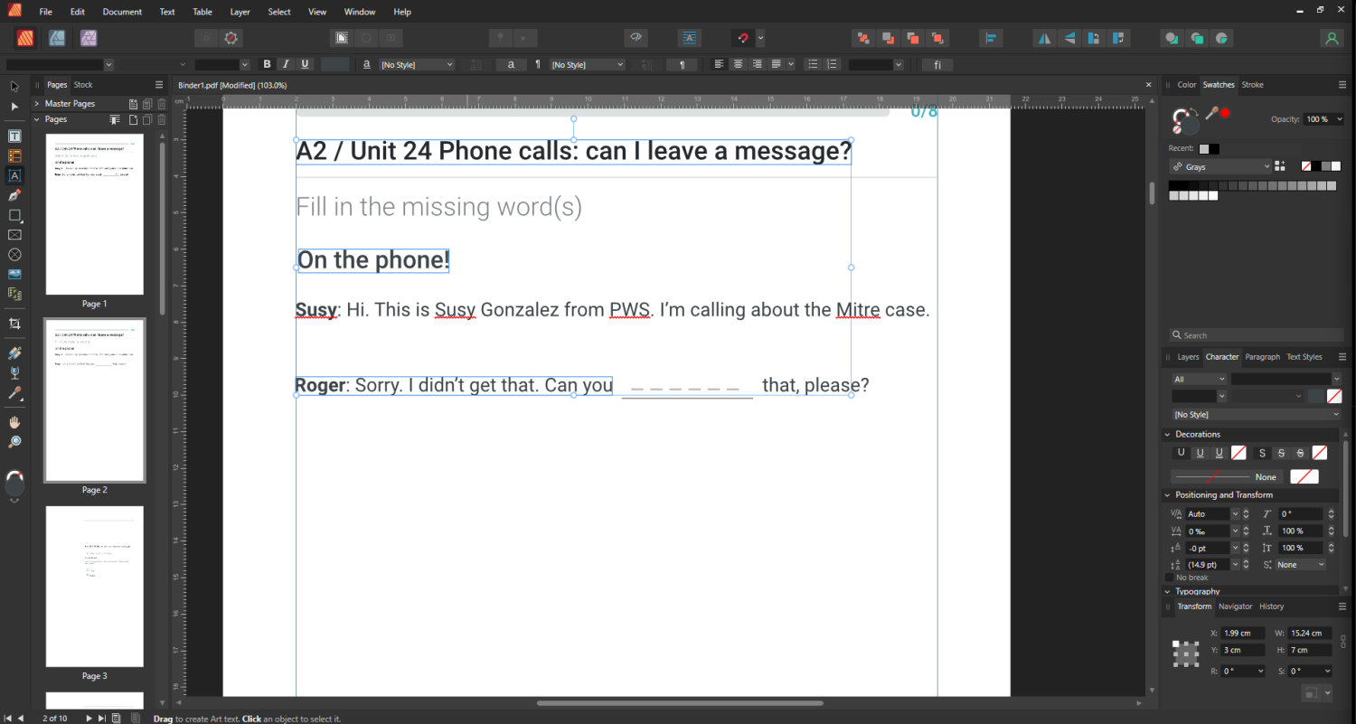Affinity Publisher 2 Freezes When Selecting Text Boxes - Desktop Questions (macOS and Windows ...