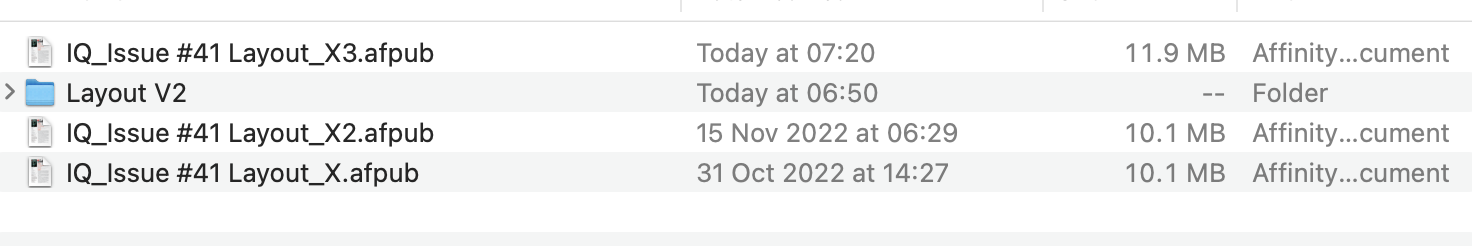 Same file, double file size (.afpub) - V2 Bugs found on macOS - Affinity | Forum