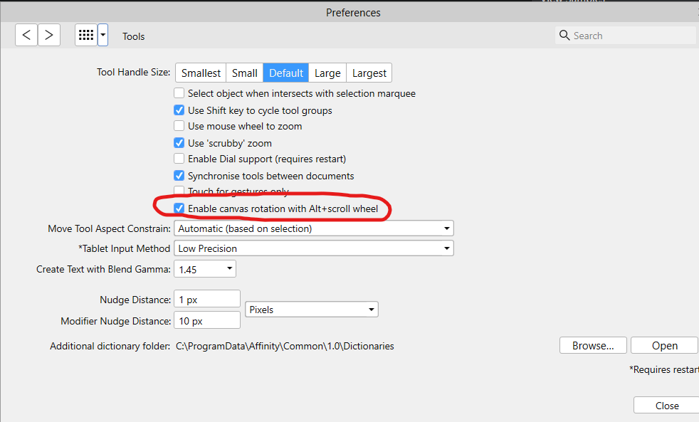 How Do I Make Cmdscroll To Not Trigger Rotation Affinity On Desktop Questions Macos And