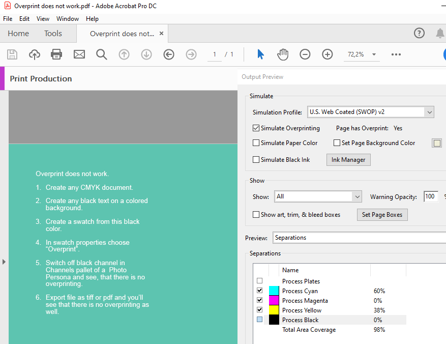Overprint does not work - V2 Bugs found on Windows - Affinity | Forum