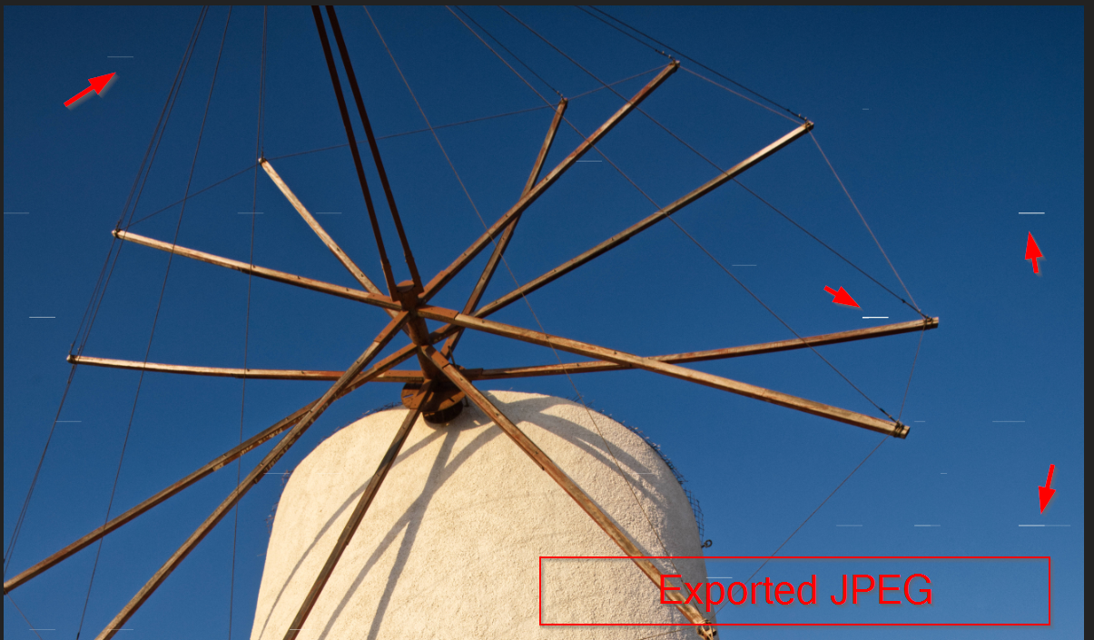 Unexpected artifacts when exporting JPEG or PNG images from Sony ARW files. V1.10 or V2.0 ...