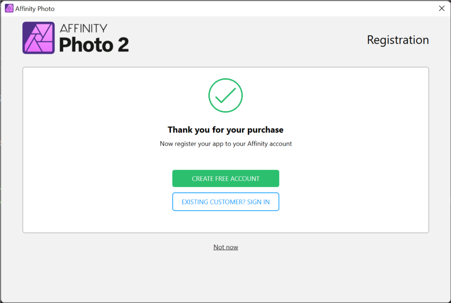 Bought V2 in Designer and can't activate in Photo V2 - Desktop ...