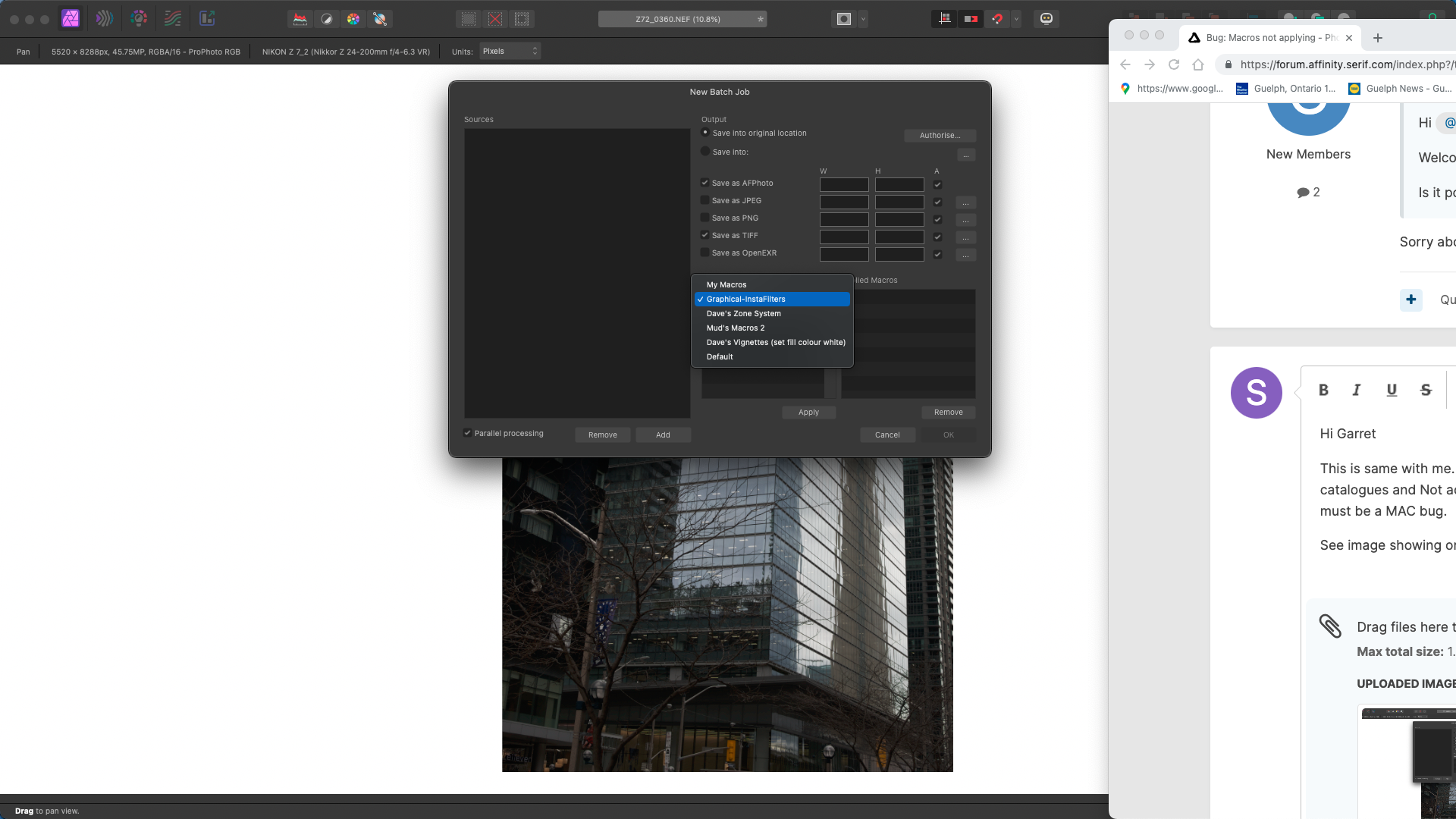 Bug: Macros not applying - V2 Bugs found on macOS - Affinity | Forum
