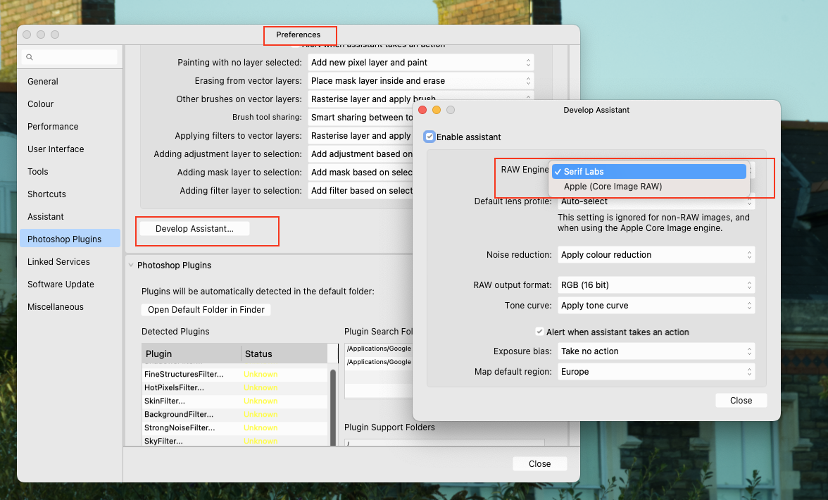 Affinity photo v2 with update 2.0.3 crashes with white balance adjustment in develop persona ...