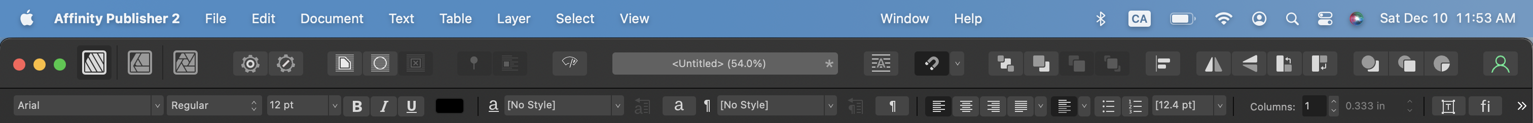 Publisher V2 unable to do Columns in Text Frames - Desktop Questions (macOS and Windows ...