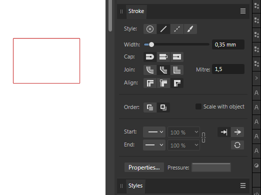 Affinity Designer 2.0.3 Contour (line thickness UI) does not work! - V2 Bugs found on Windows ...