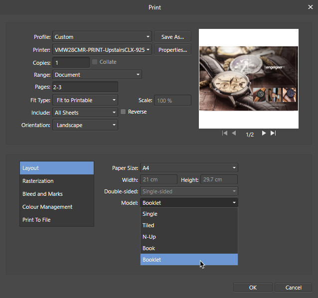 Allow to specify the print size in the Print dialog - Feedback for the Affinity V2 Suite of ...