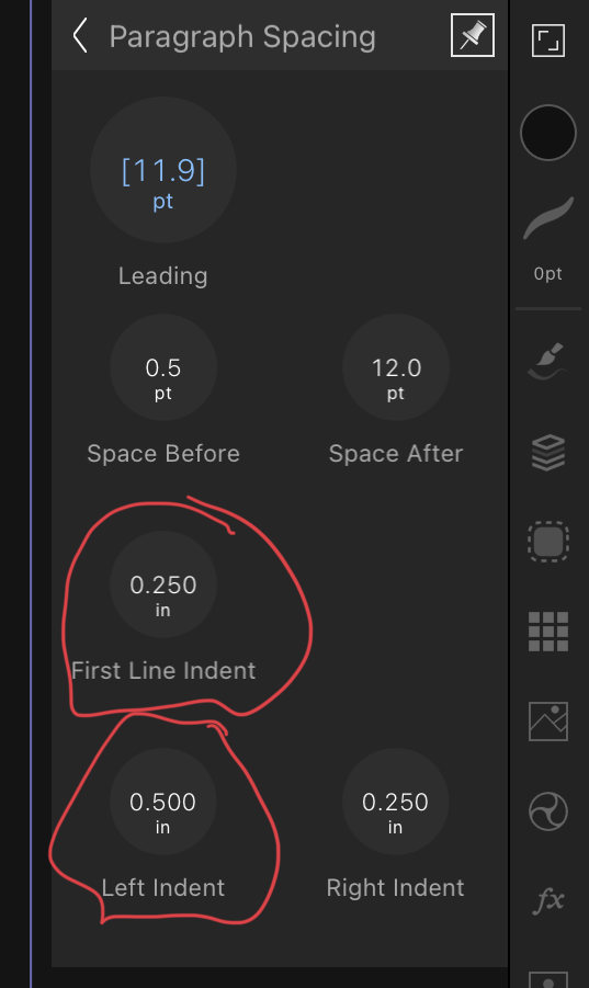 Text block fails to reset tabs from numbered item list - V1 Bugs found on macOS - Affinity | Forum