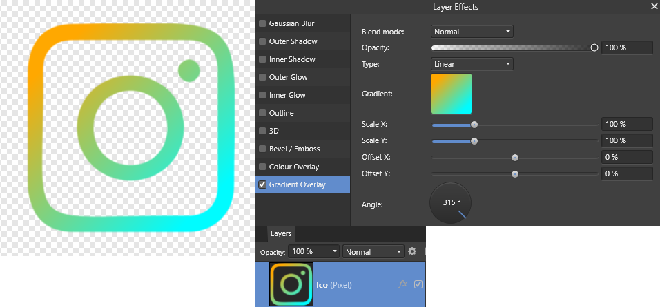 Applying A Gradient To The Selected Object Desktop Questions Macos And Windows Affinity
