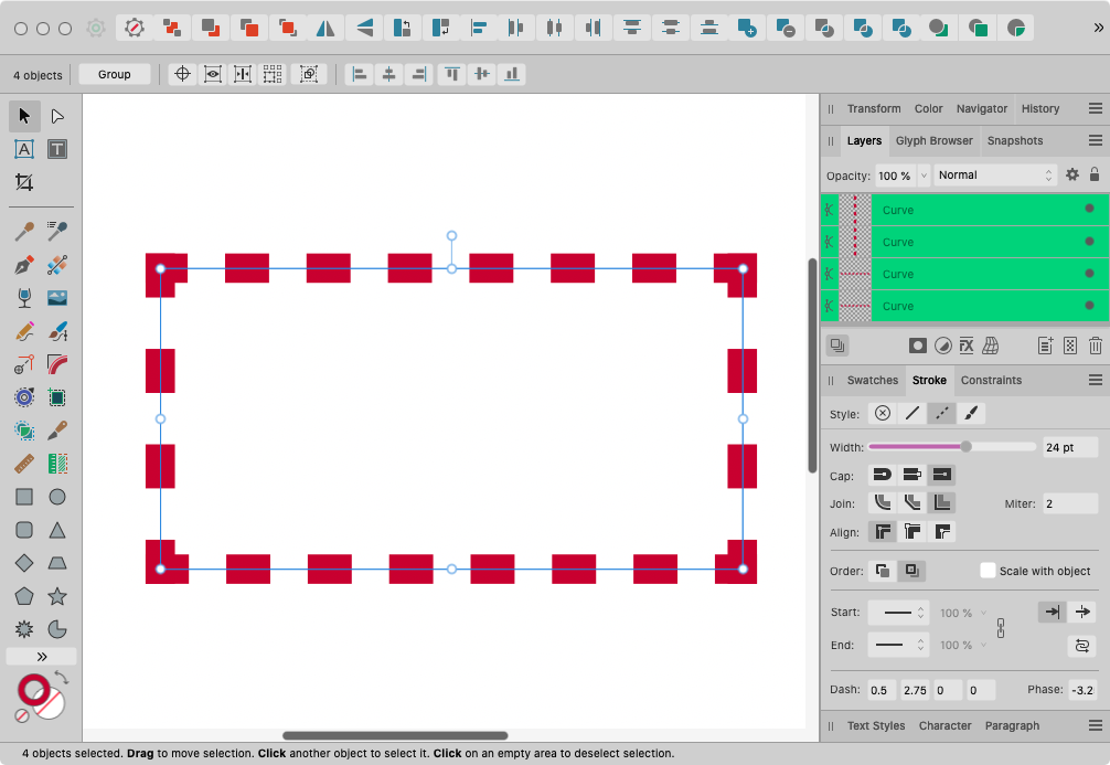 [solved by workaround] Affinity suite ; dashed borders - Feedback for ...