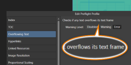 Preflight check for text frame overflow doesn't work? - Desktop Questions (macOS and Windows ...