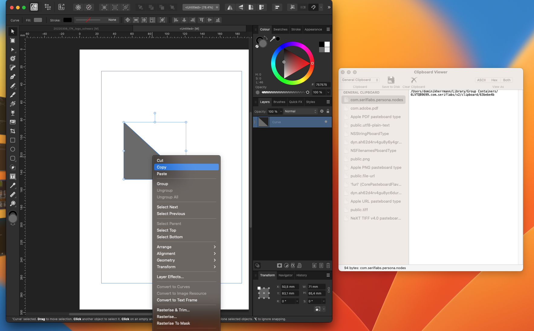 copy as svg "code" - Desktop Questions (macOS and Windows) - Affinity ...