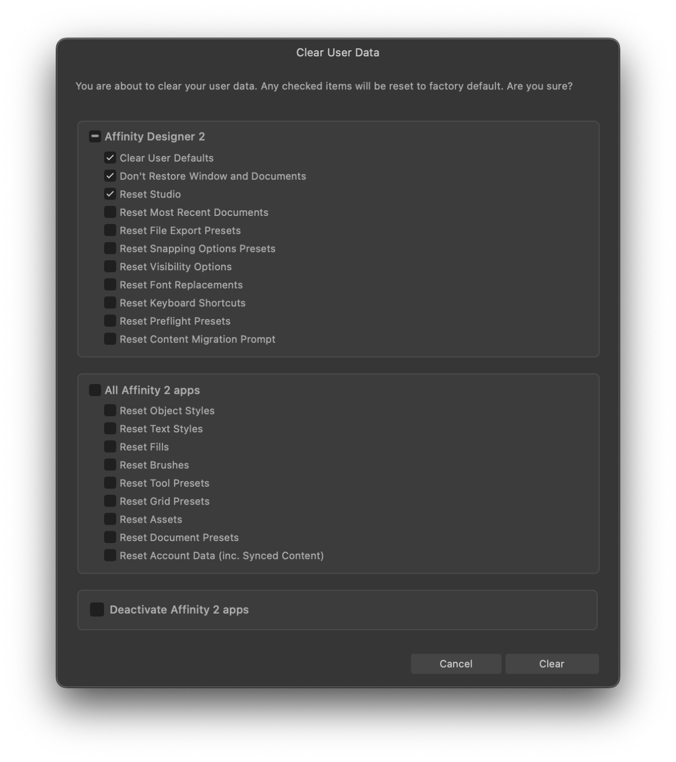 Context toolbar left studio not displayed - Desktop Questions (macOS and Windows) - Affinity | Forum