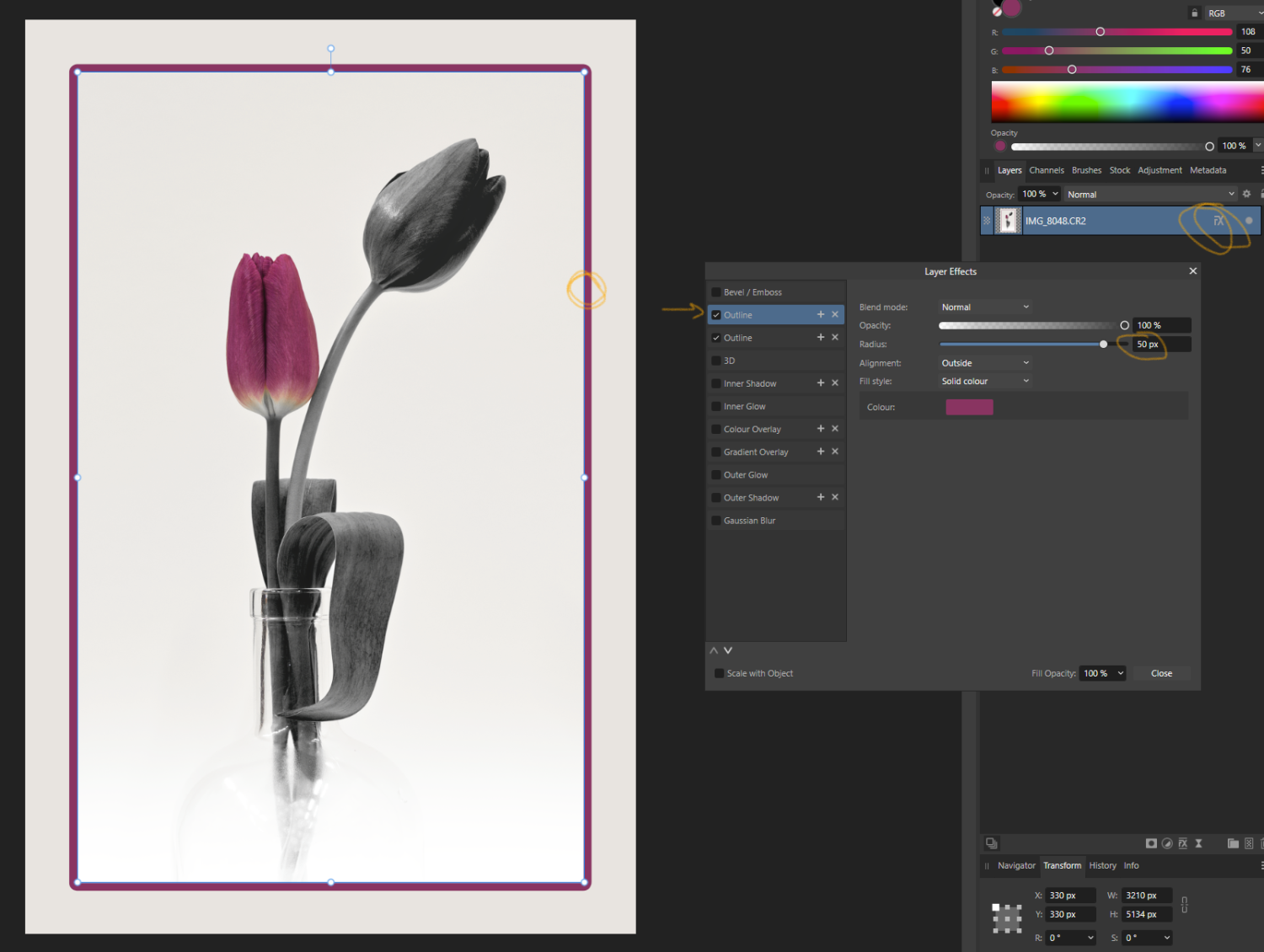 Border / Frame - Affinity on Desktop Questions (macOS and Windows ...