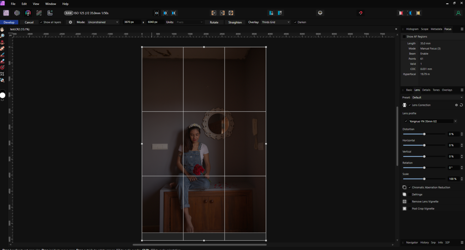 Develop persona crop cr3 raw portrait photos - V2 Bugs found on Windows - Affinity | Forum