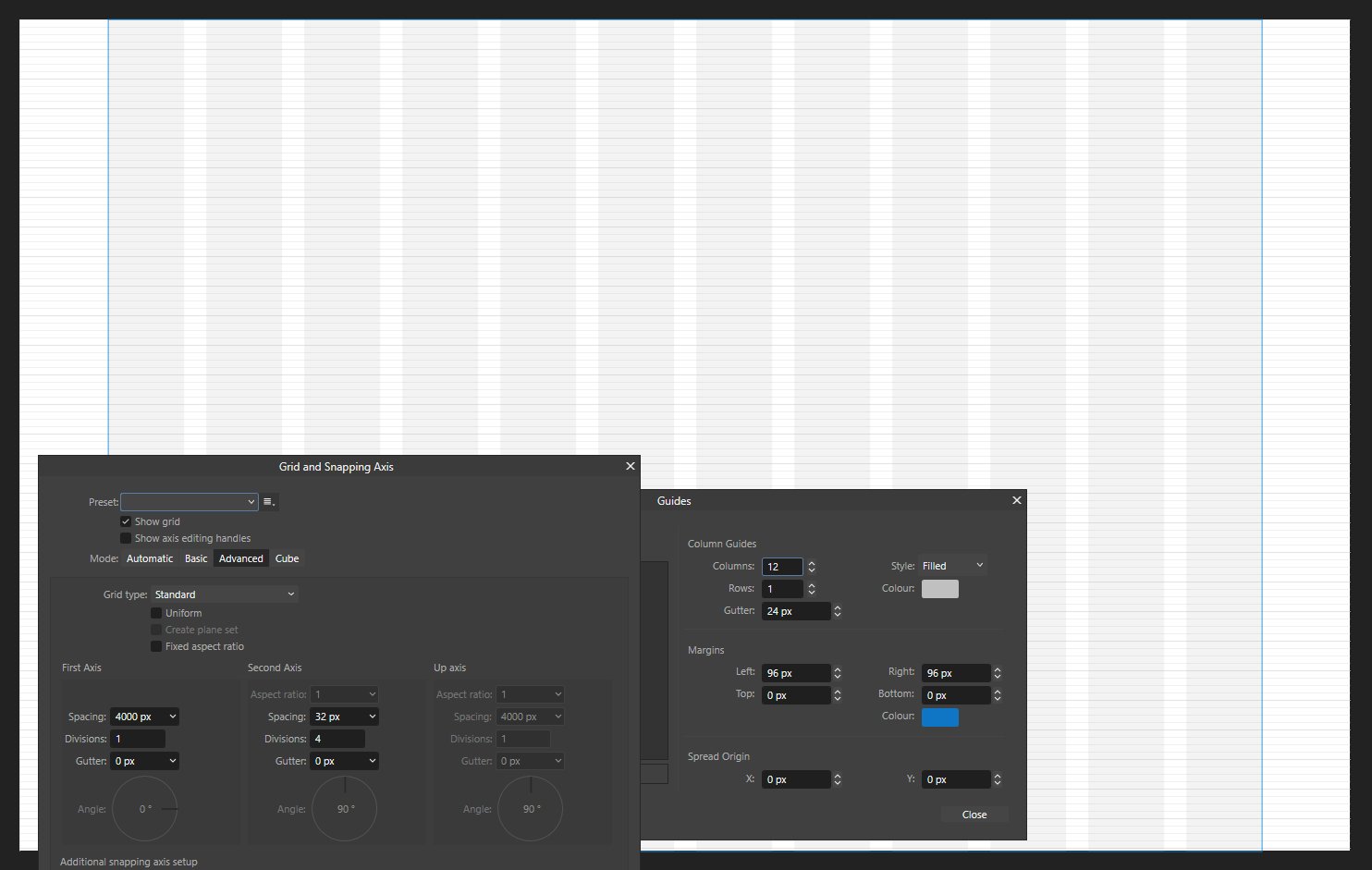 Independent Gutter Sizes For Rows And Column Guides Feedback For The