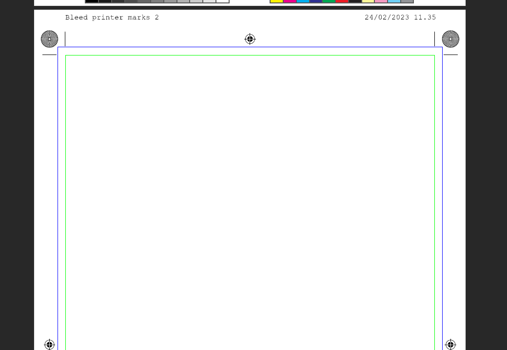 PDF for print disappears with include printers marks - Desktop Questions (macOS and Windows ...