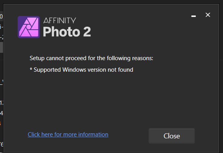Trouble again with MSIX and MSI installers not working - V2 Bugs found on Windows - Affinity | Forum