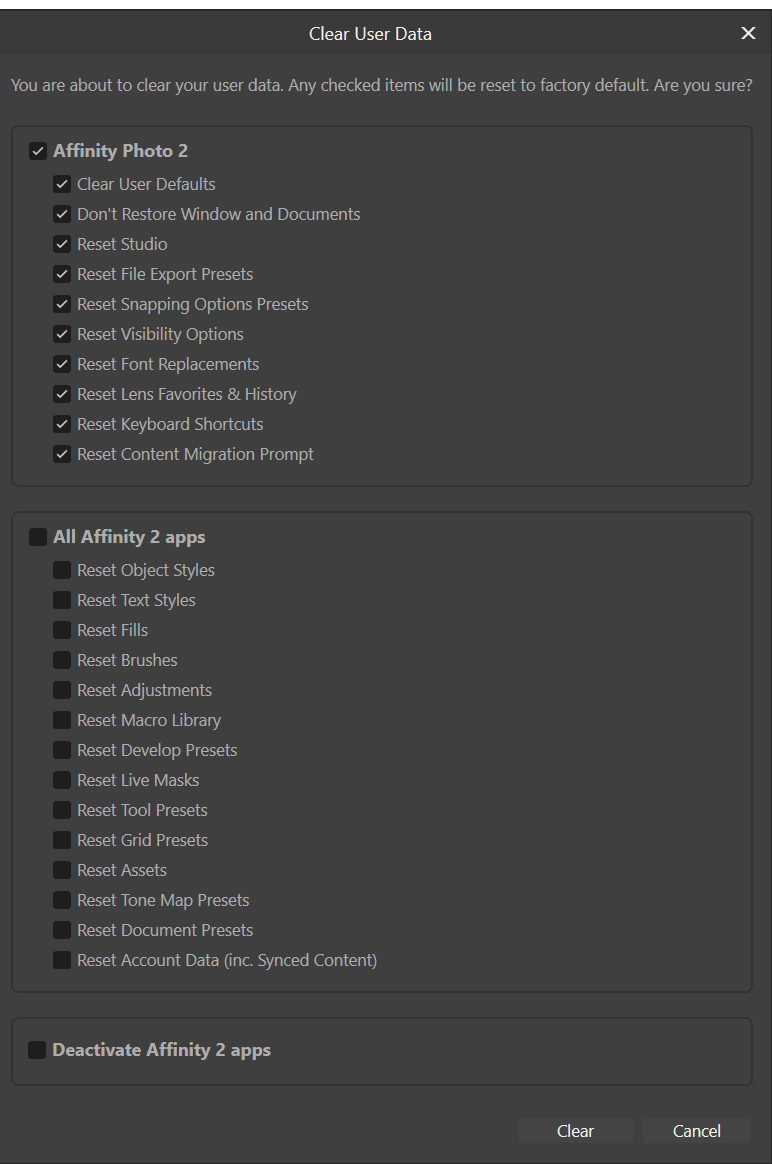 Affinity V2 Still Crashes On My System V2 Bugs Found On Windows