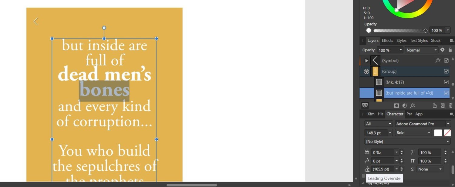 How to adjust individual word Leading in a textbox? - Desktop Questions (macOS and Windows ...