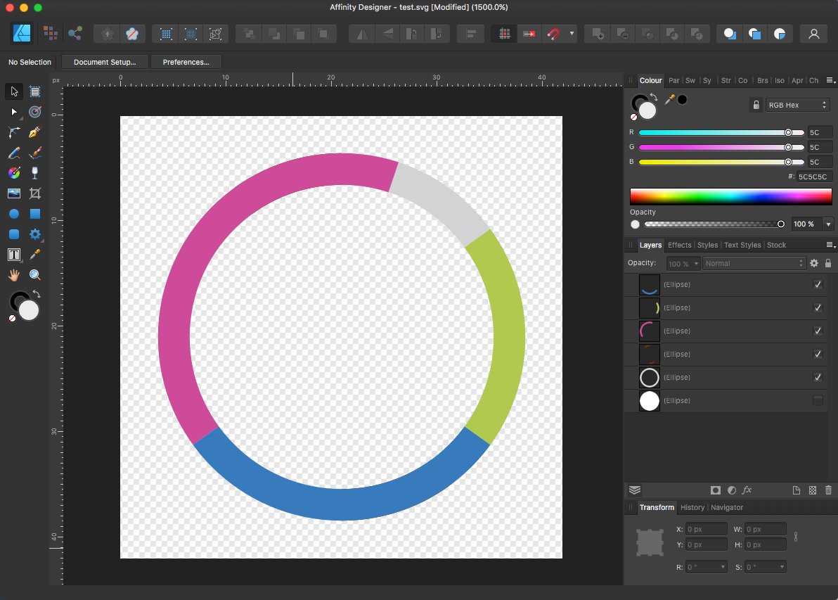 Slicing torus into segment shapes with Affinity Designer? - Desktop Questions (macOS and Windows ...
