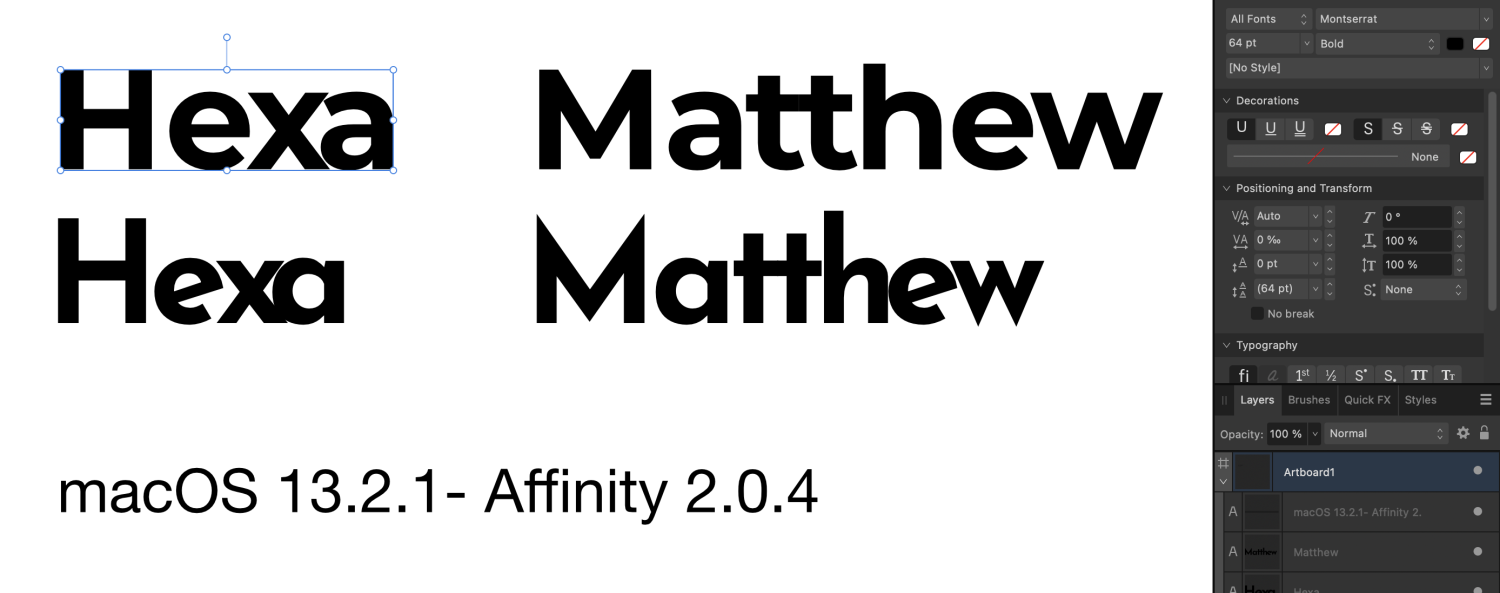 Kerning on Variable Fonts (.ttf Files) is off - Affinity on Desktop Questions (macOS and Windows ...