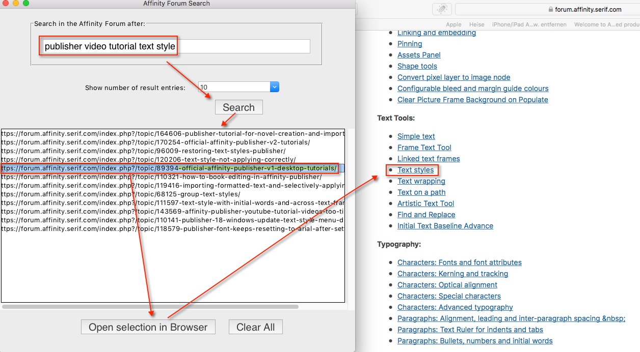 AFPub: text and paragraph styles tutorial wanted - Desktop Questions (macOS and Windows ...