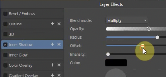 In Designer 2x, where to offset in layer effects? - Desktop Questions ...