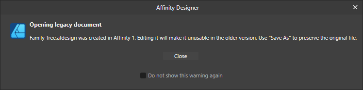 Legacy file refuses to open - Desktop Questions (macOS and Windows) - Affinity | Forum
