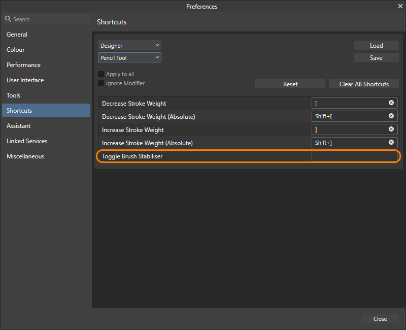 Shortcut for stabilizer - Feedback for the Affinity V2 Suite of Products - Affinity | Forum