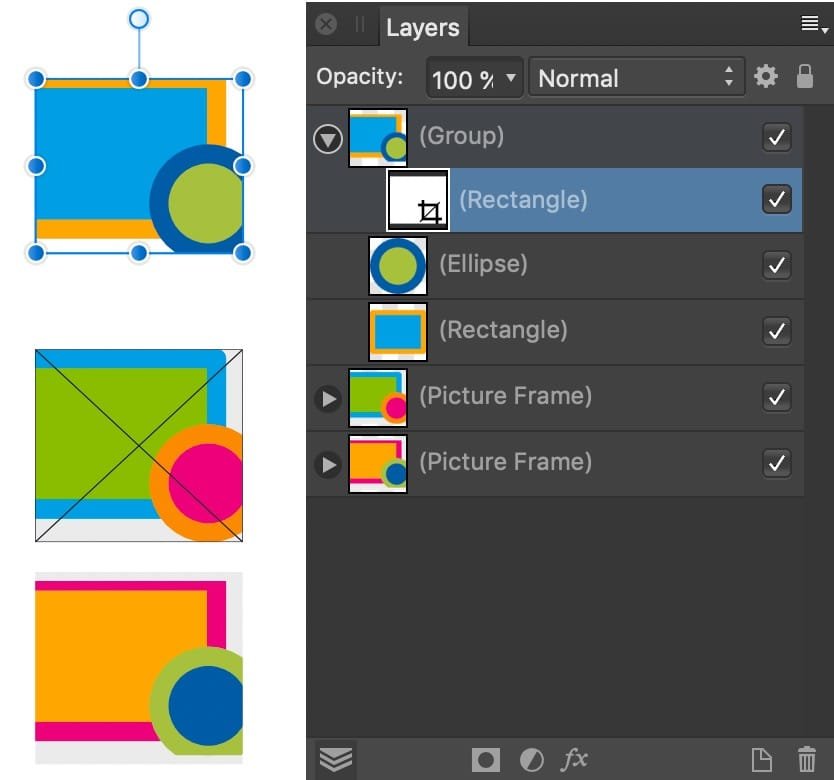 Crossed graphics frames - Desktop Questions (macOS and Windows) - Affinity | Forum