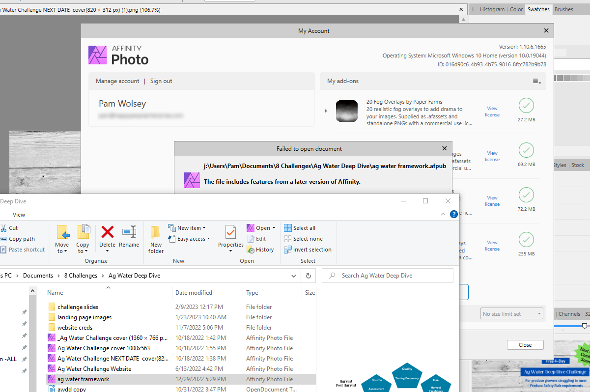 File includes later features Affinity Photo V1 - Desktop Questions (macOS and Windows ...