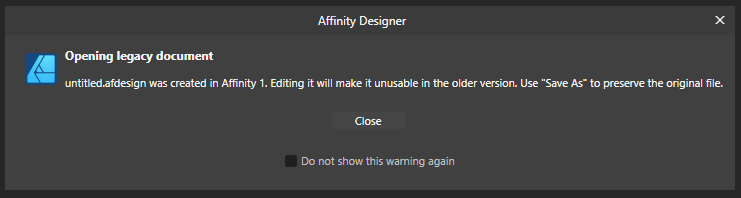 Legacy files - Desktop Questions (macOS and Windows) - Affinity | Forum