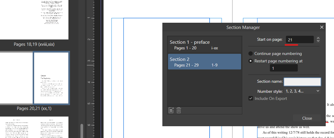 Page Numbering Error Affinity On Desktop Questions Macos And Windows