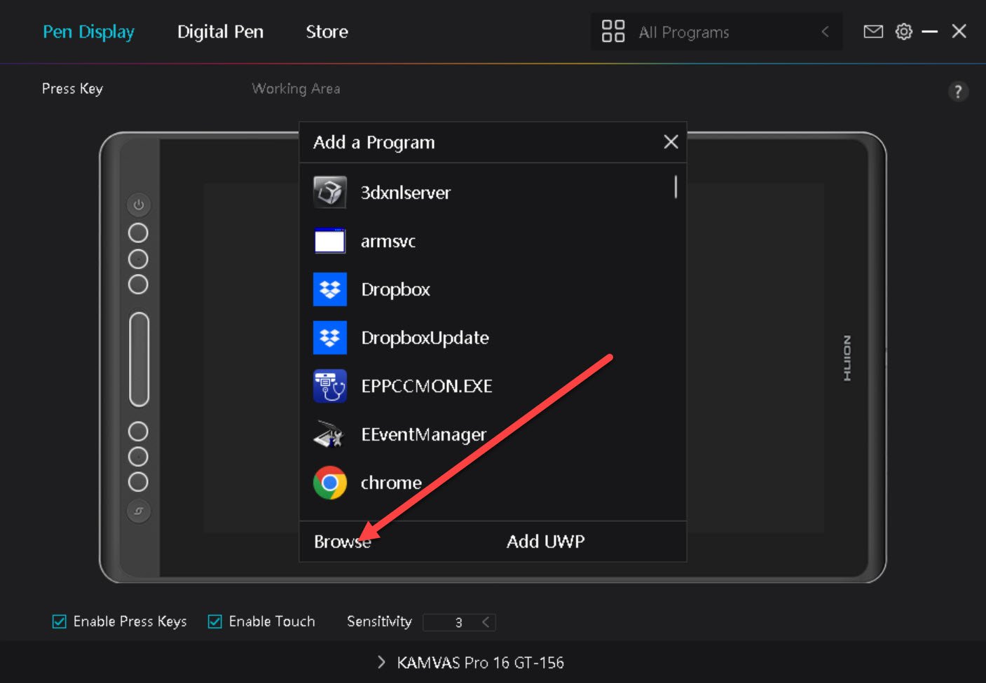 unable to set shortcut keys on my Kamvas Pro 16 gt-156 tablet - V2 Bugs ... unable to set shortcut keys on my Kamvas Pro 16 gt-156 tablet - V2 Bugs ...