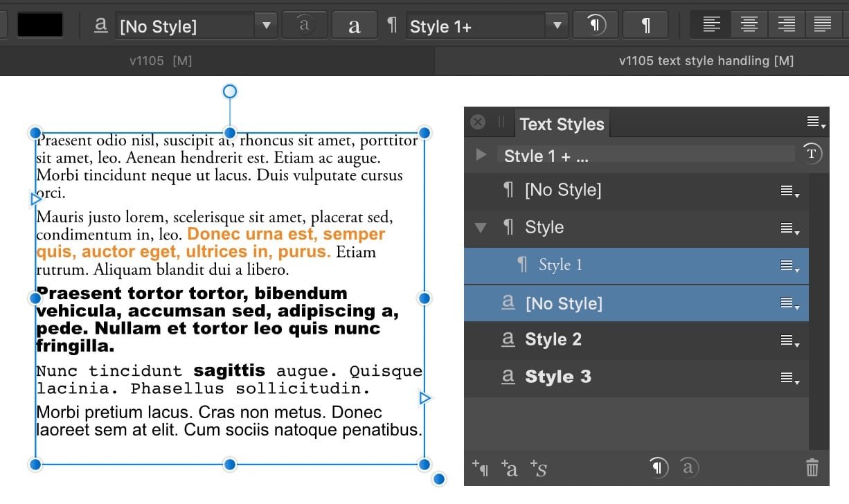 Affinity Publisher Text Style Overrides Graphic - Affinity on Desktop Questions (macOS and ...