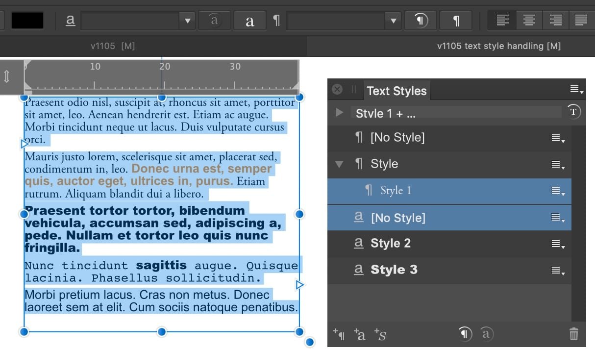 Affinity Publisher Text Style Overrides Graphic - Affinity on Desktop ...