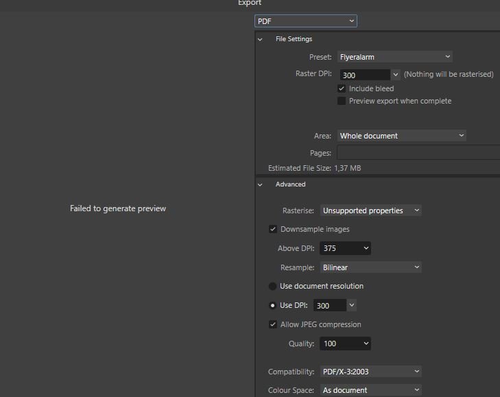 Publisher Error Message While Creating Preview V2 Bugs Found On Windows Affinity Forum