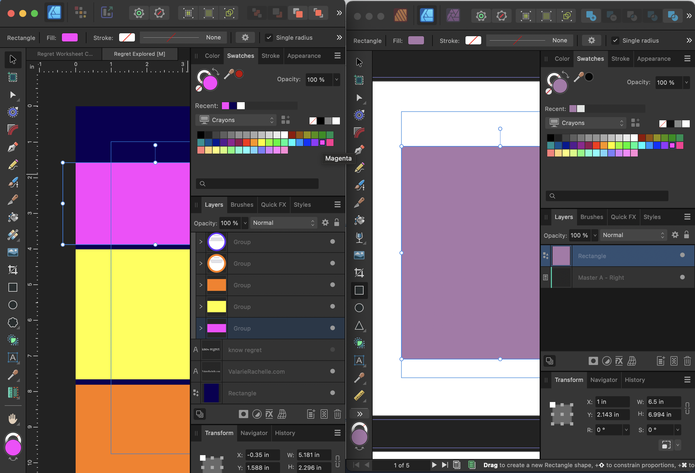 Magenta in Publisher is a shade of Lavender - Affinity on Desktop Questions (macOS and Windows ...