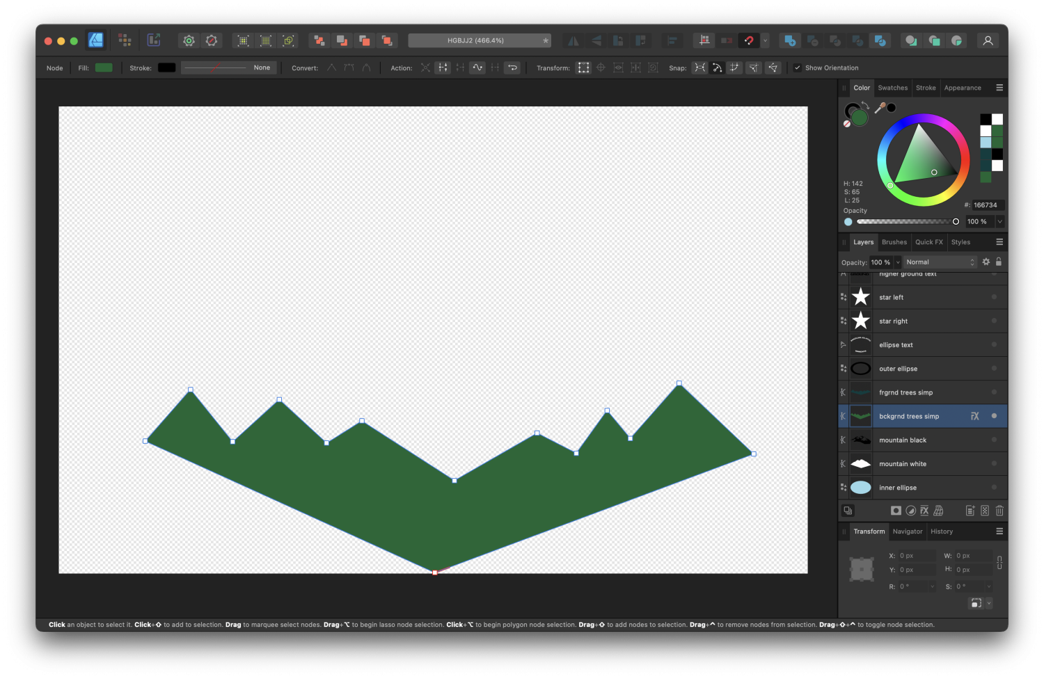Snapping nodes to get symmetrical angle - Affinity on Desktop Questions (macOS and Windows ...