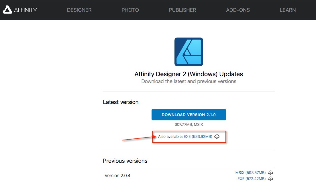 Where is v 2.1 installed? - Desktop Questions (macOS and Windows) - Affinity | Forum