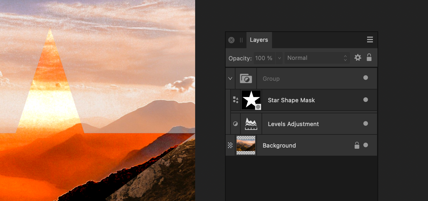 Apply adjustment layer with vector object clip - Desktop Questions (macOS and Windows ...