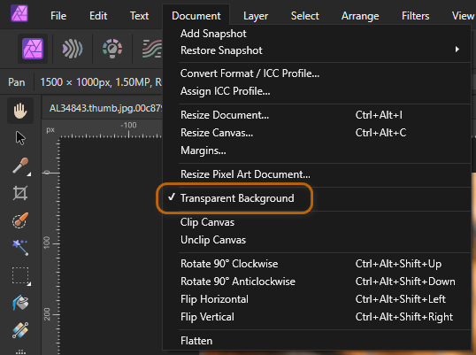 Where have simple document settings like setting background colour to transparent etc. gone in ...