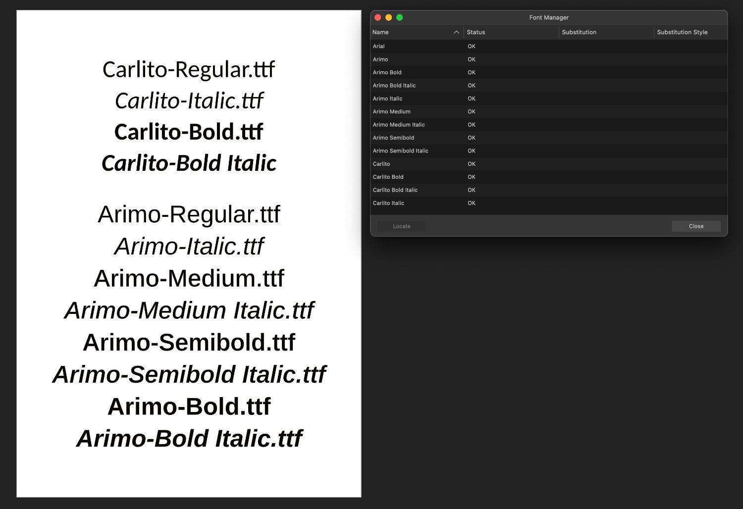 Fonts not assigned correctly - V2 Bugs found on macOS - Affinity | Forum