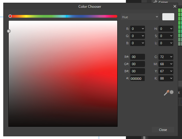Designer 2.1.0 (WIN10) Color Chooser doesn't update color wells from ...