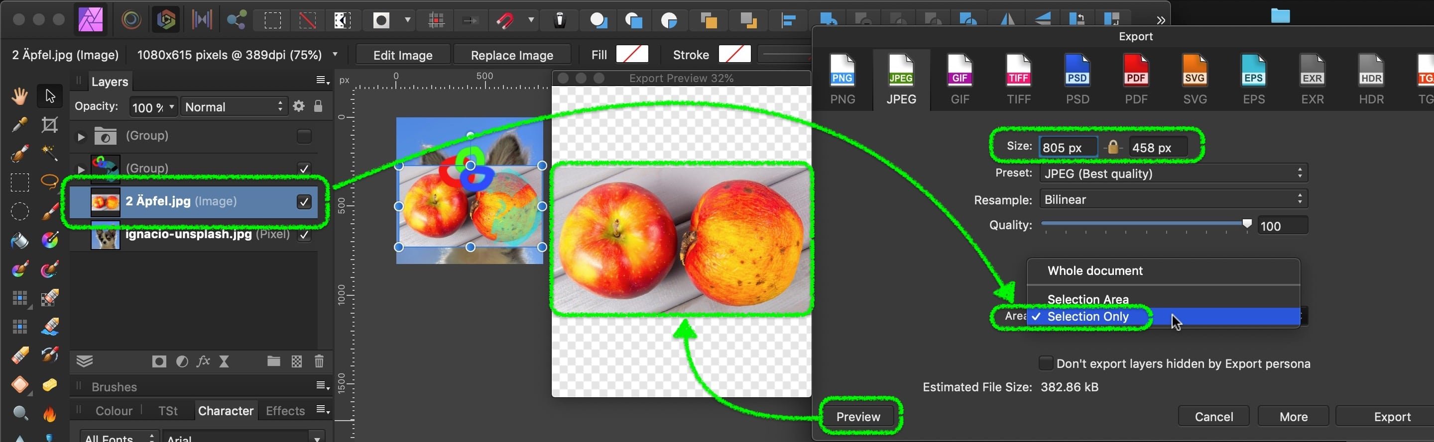 how export single layer easily? - Desktop Questions (macOS and Windows) - Affinity | Forum