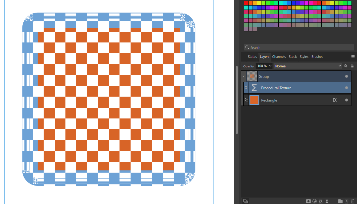 Procedural Texture Messing up Outline Layer Effect - V2 Bugs found on Windows - Affinity | Forum
