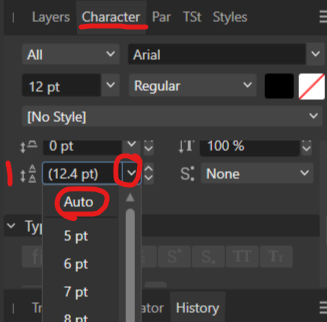 Textstile bearbeiten - Zeilenabstand ohne Funktion/ Edit text styles - line spacing without ...