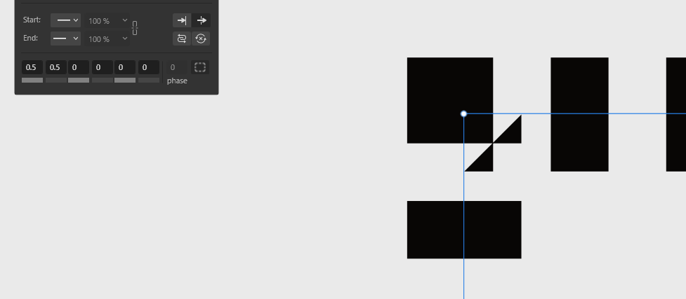 Weird Triangles Appear When Using The Balanced Dashed Line V2 Bugs Found On Windows Affinity