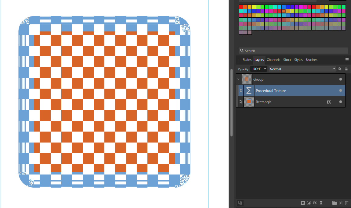 Procedural Texture Messing up Outline Layer Effect - V2 Bugs found on Windows - Affinity | Forum